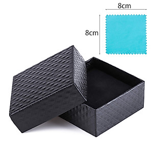 Valyria Personalized Fingerprint Jewelry Polished Blank Stamp Charm Urn Pendant Necklace Memorial Ash Keepsake(Fingerprint with Engraving)