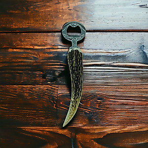 Handcrafted Deer Antler Bottle Opener - Unique & Rustic Bar Accessory for Beer Enthusiasts and Nature Lovers