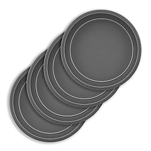G & S Metal Products Company Baking with G&S 6-inch Nonstick Round Cake Pan, Set of 4, Gray