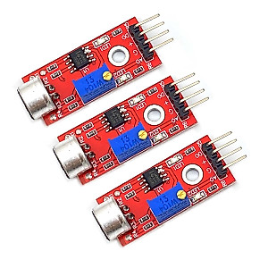 Kiro&Seeu 3PCS High Sensitivity Microphone Sensor AVR PIC Sound Detection Module Compatible with Arduino Raspberry Pi STM32