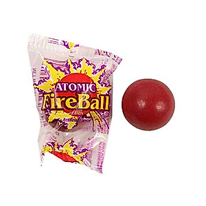 ATOMIC Fireballs - Fireball Candy Bulk - 1 LB - Hot Jawbreakers Candy - Bulk Candy - Individually Wrapped - Atomic Fireball Candy - Spicy Candy - Red Hot Cinnamon Candy Balls - Fire Balls Hard Candy