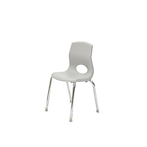 Children’s Factory, AB8014GYC, 14" H MyPosture Chair, Gray, Middle & High School Desk or Activity Table Chair, Big Kids Flexible Seating Classroom Furniture