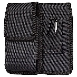 AQ Mobile Vertical Holster for Cell Phone, Size XXL (Inner Size: 6.7 x 3.15 x 0.43 in) Nylon, Belt Loop