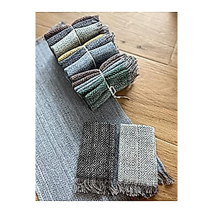 Turkish Hand Towel - Napkin - Set of 12 (12x20) Inch 100% Cotton Decorative Peshtemal Kitchen and Bathroom Towel for Hand, Face, Hair, Farmhouse Decor, Tea, Dishcloth, Hand Towel - Mixed Colors