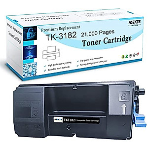 ASEKER Compatible TK3182 TK-3182 TK 3182 1T02T70US0 Toner Cartridge for Kyocera EcoSys P3055dn M3655idn Printer 21000 Pages (Black,1-Pack)