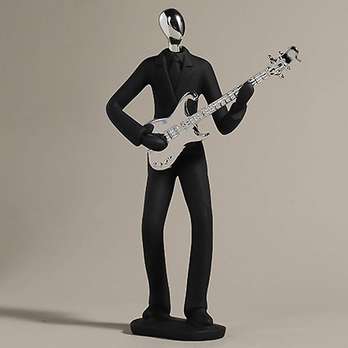 CALIDAKA Musical Instrument Player Figurine,Musical Modern Sculpture Collectible Abstract Statue,Musician Guitar Player Statue,Instrument Player Sculpture Bedroom Living Room Home Decor