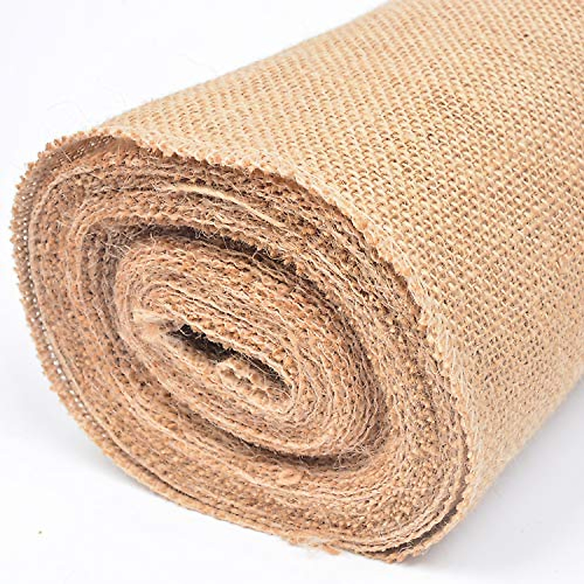 Tosnail 10 Yard Long 12" Wide Natural Burlap Fabric Roll for Craft Projects, Home Decor, Wedding Decor