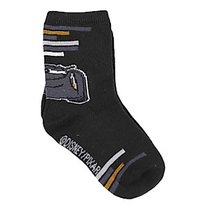 Disney Boy's Cars 3-Pack Character Crew Socks, Small, Red