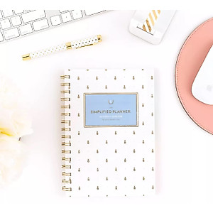 At-A-Glance Emily Ley Simplified Jul 2023 - Jun 2024 Planner 8.5"x5.375", Weekly/Monthly, Pineapple