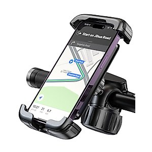 odbowuge Motorcycle Phone Mount Holder - [Triple Shock Protector] Upgrade Bike Phone Mount, Motorcycle Cell Phone Holder Fit iPhone More 4.7-7" Phone