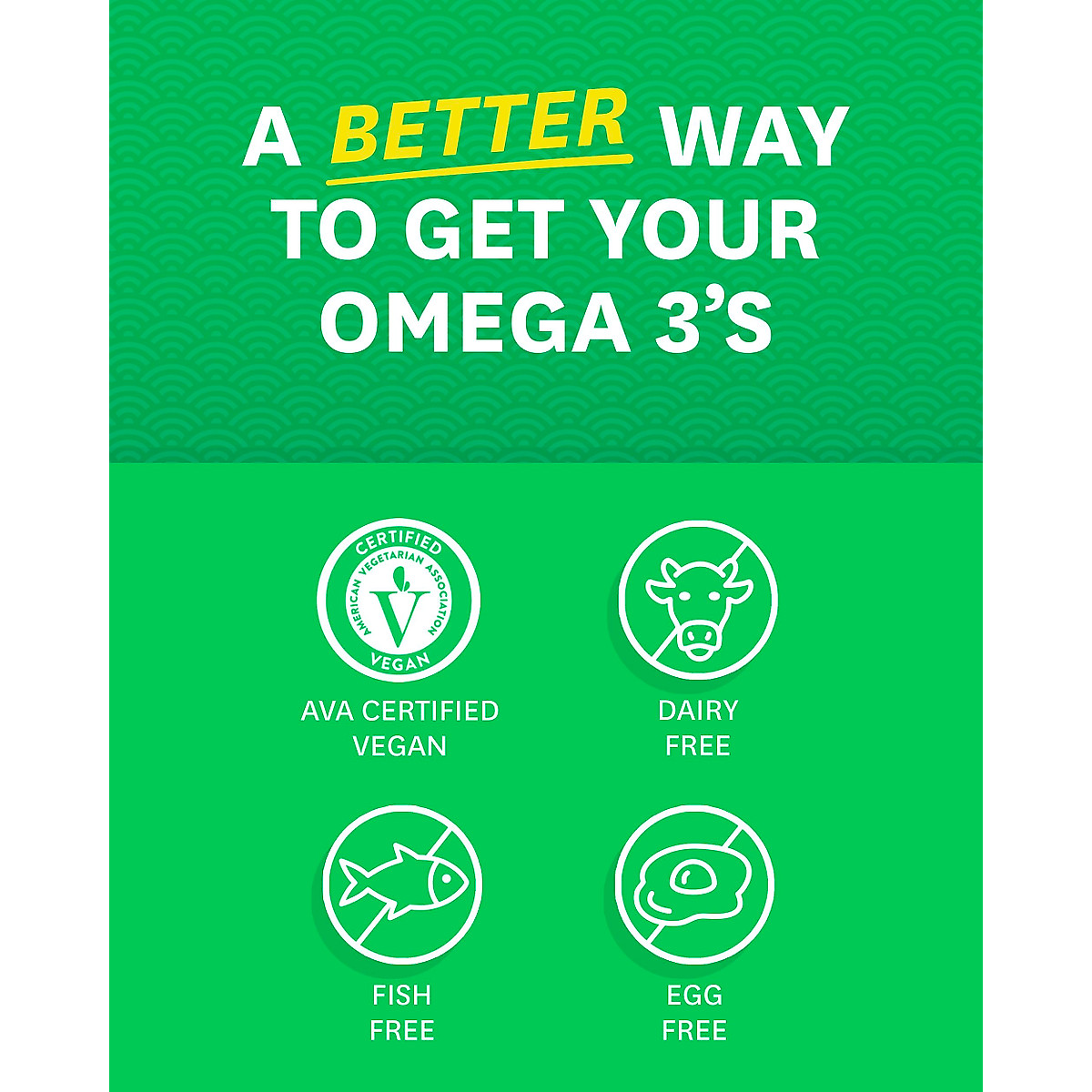 Zenwise Health Vegan Omega 3 Supplement for Women and Men from Marine Algae Oil with DHA & EPA - Plant Powered Fish Oil Alternative, Sustainably Sourced for Heart, Eye & Joint Health -120 CT