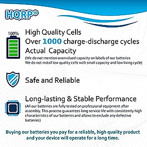 HQRP 2200mAh Battery Works with Uniden Bearcat BP-180 BP180 BP-250 BP250 BBTY0356001 BC245 BC245XLT UBC245XLT BC250 BC250D BC296 BC296D Scanner