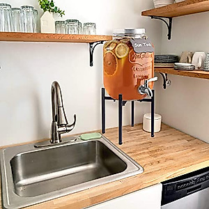 EGMEHOAD Water Filter Stand Adjustable Width 9" Tall 12" Wide, Big Water Filter System Stand, Countertop Water Dispenser Stand, Drink Dispenser Stand for Travel Water Filter System