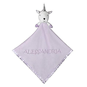Custom Catch New Baby Gift for Girl - Personalized Blanket with Name - Newborn or Infant, Purple