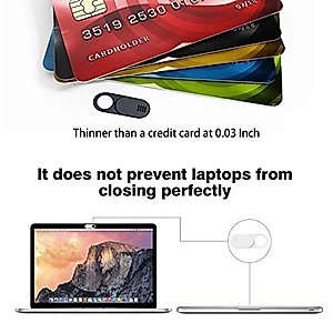 Webcam Cover Slide, Ultra Thin Round Hole Laptop Camera Cover Slide Blocker for Computer MacBook Pro iMac PC Tablet Notebook Surface Pro Echo Show Camera, Ultra Thin Privacy Protector（6 pack）