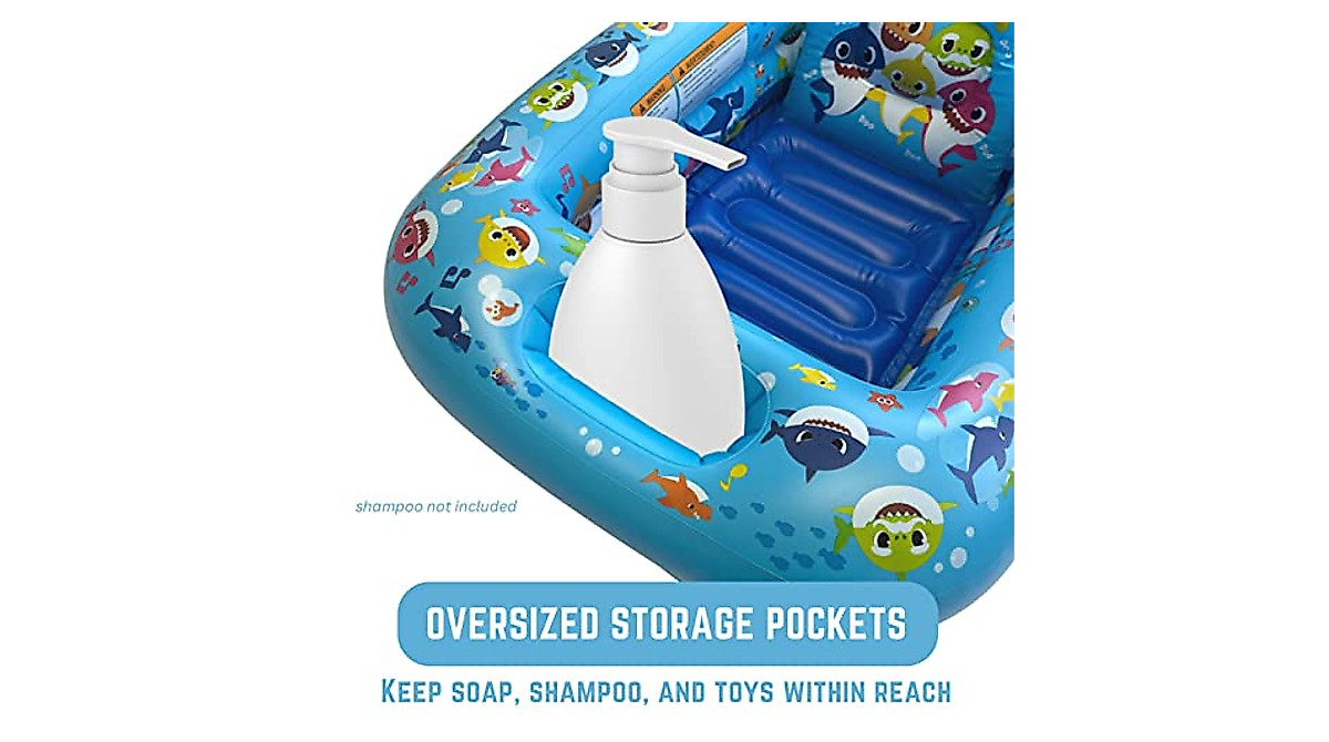 Baby Shark Inflatable Tub for Safe Bath Time Fun