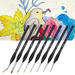 Painting Brush Set Watercolor Brush Set Tools Painting Brushes Oil Painting Acrylic 8Pcs Wool Nylon Art Brush Paint Brush Paint Tool Paintbrush Coloring Brush Oil Portrait