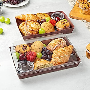 Restaurantware Matsuri Vision Clear Plastic Lid - Fits Large Sushi Tray - 100 count box