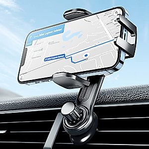 eSamcore Car Vent Phone Mount, Car Phone Holder Mount with Swing Arm Air Vent Clip Car Mount Cell Phone Holder Car for iPhone 12/13 Pro Max & All 4.7" - 6.9" Android Smartphone