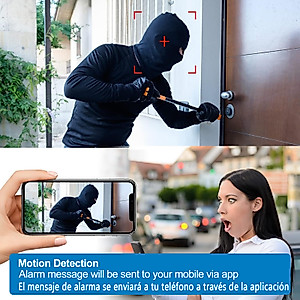 Rettru Spy Camera Hidden Camera WiFi Small Camera Mini Camera Spy Wireless Mini Spy Camera Nanny Cam Hidden Video Cam Secret Samera Spy Surveillance Camera Full HD