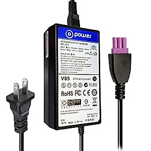 T POWER 32V 3-Pin Purple Tip DC Charger for HP Deskjet Ink Advantage All-in-One Series Color Printer Ac Dc Adapter Power Supply Cord