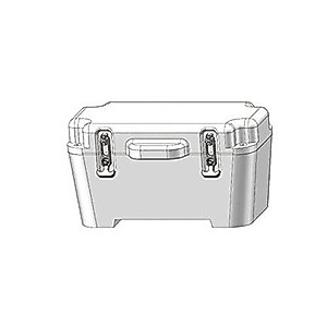 COOLOGIN Rubber Flexible T-Handle Hasp Draw Latch for Tool Box, Cooler, Golf Cart or Engineering Machine Hood (4 PCS, Black)