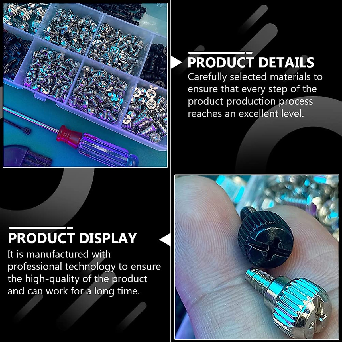 Beaupretty 1 Set Computer Screw Combination Screw Assortment Kit Computer Case Screws Kits Screws for Assembling Computer Screws Kit Computer Installation Kit Chassis Stainless Steel Bolt