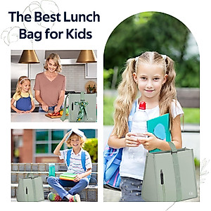 GLORIEROO Lunch Bag Women Gifts for Women - Insulated Foldable Leakproof Lunch Box Tote for Women Girls Kids for School Work Travel