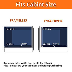 Blemoacha Pull Out Cabinet Organizer 17"W x 21"D x 13.5"H ,2 Tier Under Sink Organizers and Storage,Bathroom Organization Undersink Drawers Slide Out, Kitchen Sink Shelf Sliding Cabinet Basket Chrome