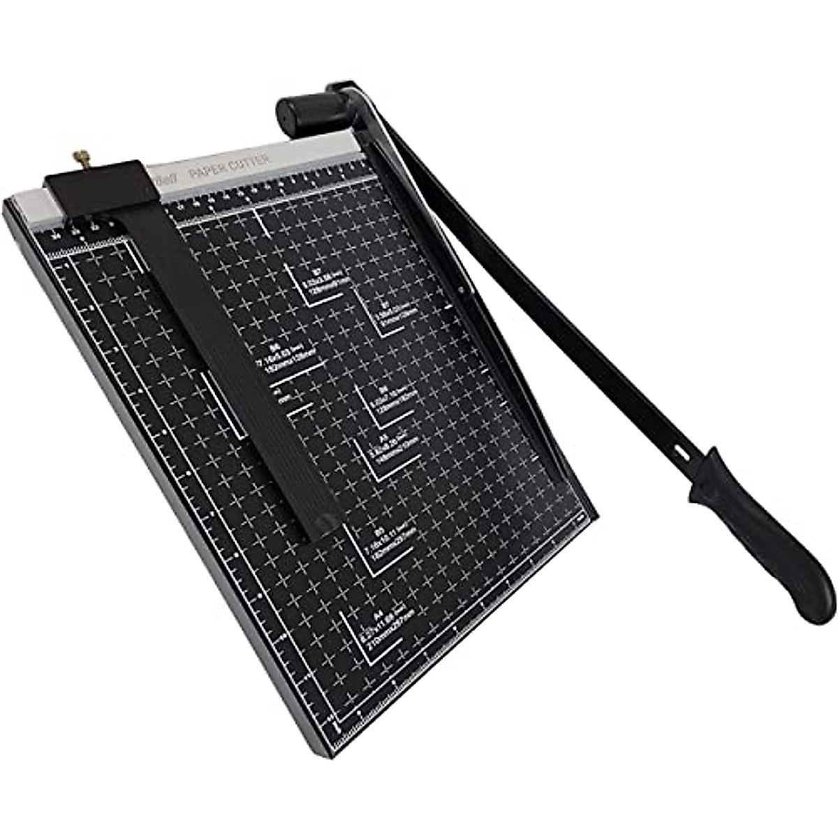 P@B PBell A4 Paper Cutter, Trimmer Guillotine Cutting Length with Safety Blade Lock (Black) …
