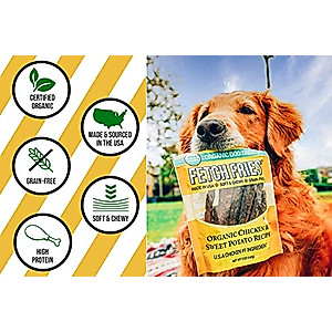 Fetch Fries Organic Chicken & Sweet Potato Jerky Fries for Dogs (5 oz).