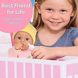 Adora Sweet Baby - 11” Soft & Cuddly Baby Doll, Realistic Features, Gentle Scent, Machine Washable, Lightweight & Easy to Hold | Adorable Playmate (Pineapple)