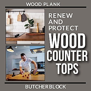 Daddy Van's® All Natural Beeswax Countertop Care for Soapstone, Slate, Concrete Composite and Butcher Block Counter Tops - Food Safe, Chemical-Free and Non-Toxic - 6 Oz. Tin