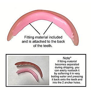 Instant Smile Flex 2pk - Bright White Shade - One Size Fits Most. Fix Your Smile at Home in Minutes! Comfortable Upper Cosmetic Veneer for A Perfect Smile!