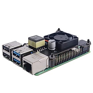 GeeekPi Isolated PoE HAT for Raspberry Pi 4, Support IEEE 802.3af or 802.3at PoE Standard,with Cooling Fan 30x30x7mm for Raspberry Pi 4 Model B / 3B+ 3B Plus