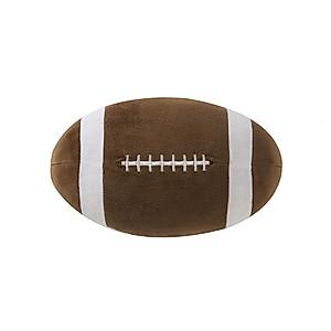 Team Sport Mytex Home Fashions 4-Piece Comforter Set Sports Bedding, Collegiate,Teen, Boys, Double Brushed Fabric, Football Shaped Decorative Pillow Included, Extra Soft, FullSize, Blue/Green/Tan