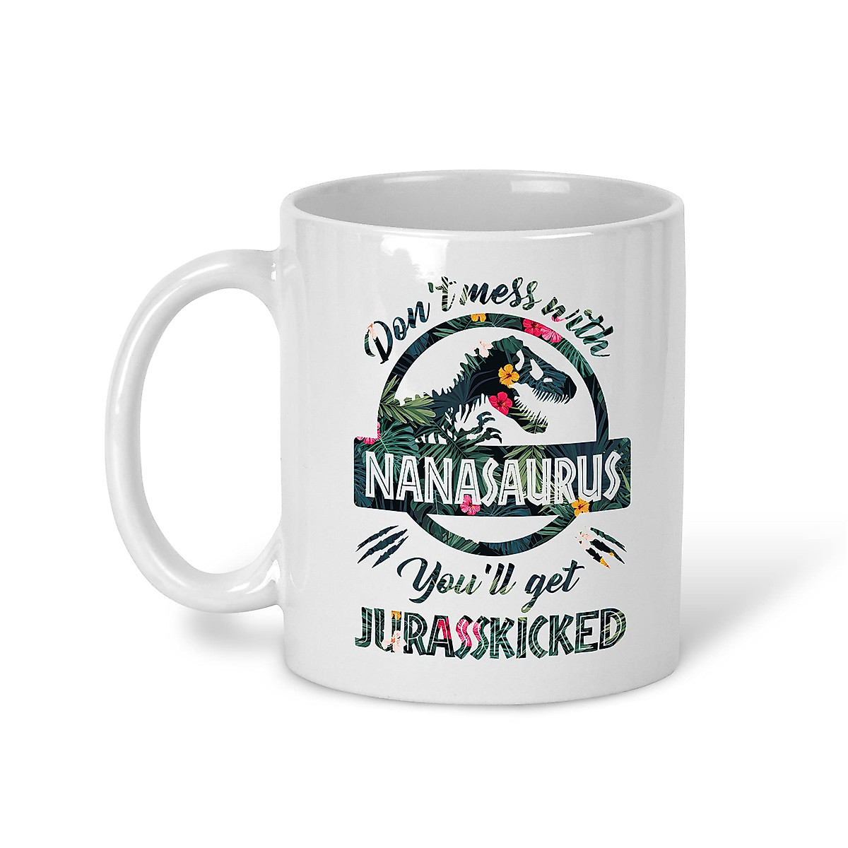 NanaSaurus Coffee Mug - Protective Nana Gift - Cute Present for Nana