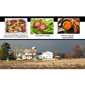 Amish Valley Products Pickled Eggs in Beet Juice Quart Glass Jar (1 Quart Jar - 32 oz)