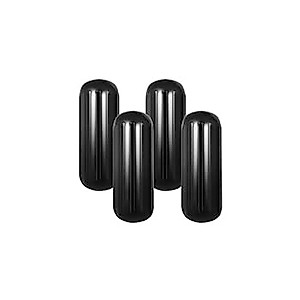 Vevor Mophorn 4 Ribbed Boat Fenders 10 x 28 Inch Boat Fenders Bumpers Black Center Hole Bumpers Protection