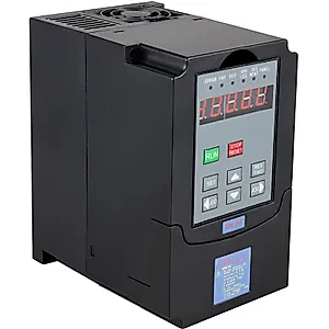 VEVOR VFD 7.5KW,Variable Frequency Drive 35A,CNC VFD Motor Drive Inverter Converter 220V,for Spindle Motor Speed Control (1or 3 Phase Input, 3 Phase Output)
