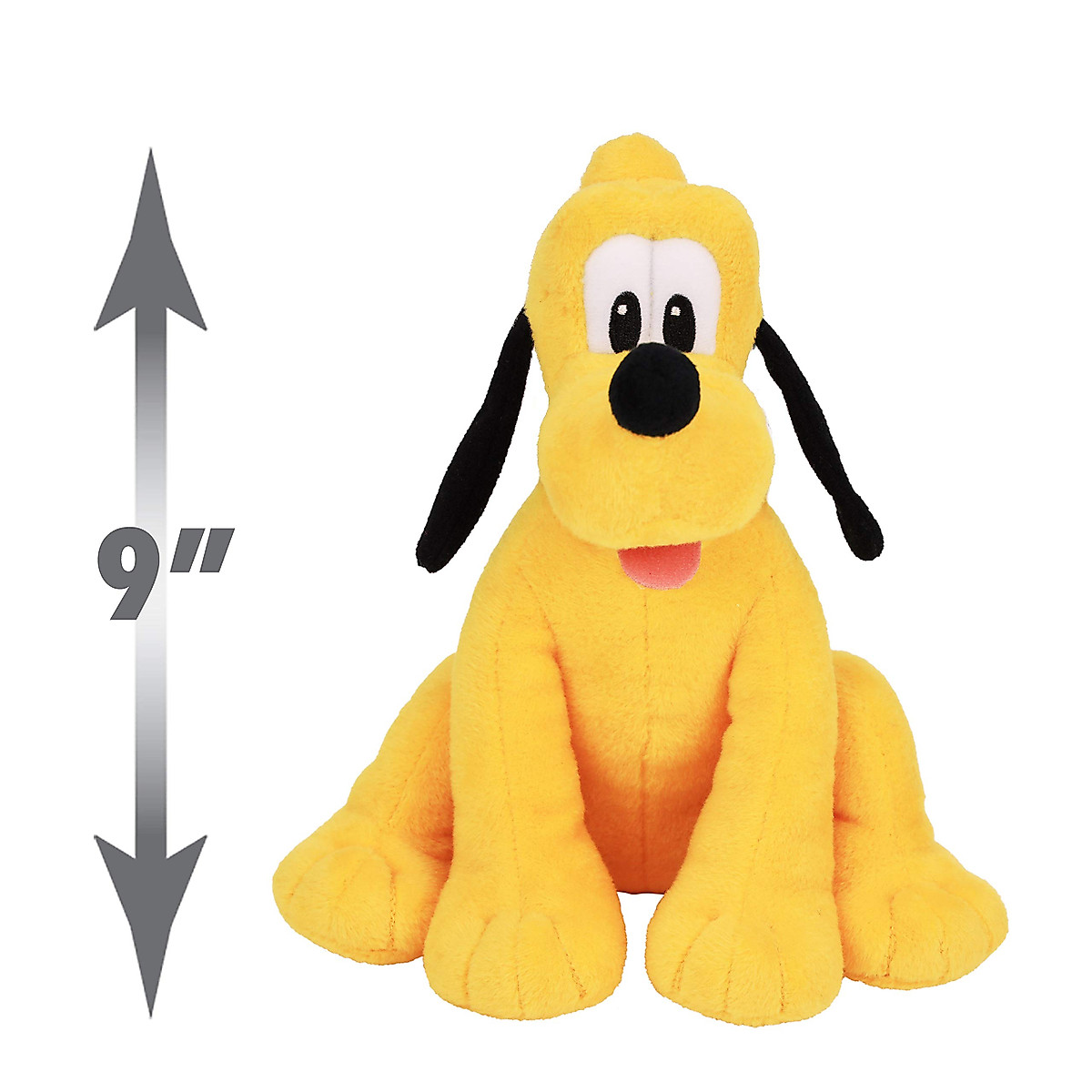 Disney Junior Mickey Mouse Bean Plush Pluto, Stuffed Animals, Dog, Kids Toys for Ages 2 Up by Just Play