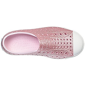 Native Shoes, Jefferson Bling Child, Kids Lightweight Sneaker, Milk Pink Bling/Shell White, 9 M US Toddler