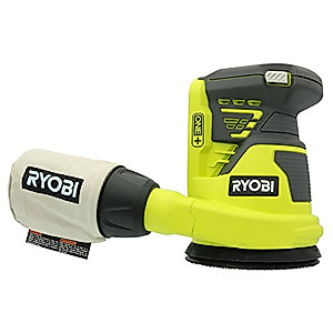 Ryobi P411 One+ 18 Volt 5 Inch Cordless Battery Operated Random Orbit Power Sander (Battery Not Included / Power Tool Only)