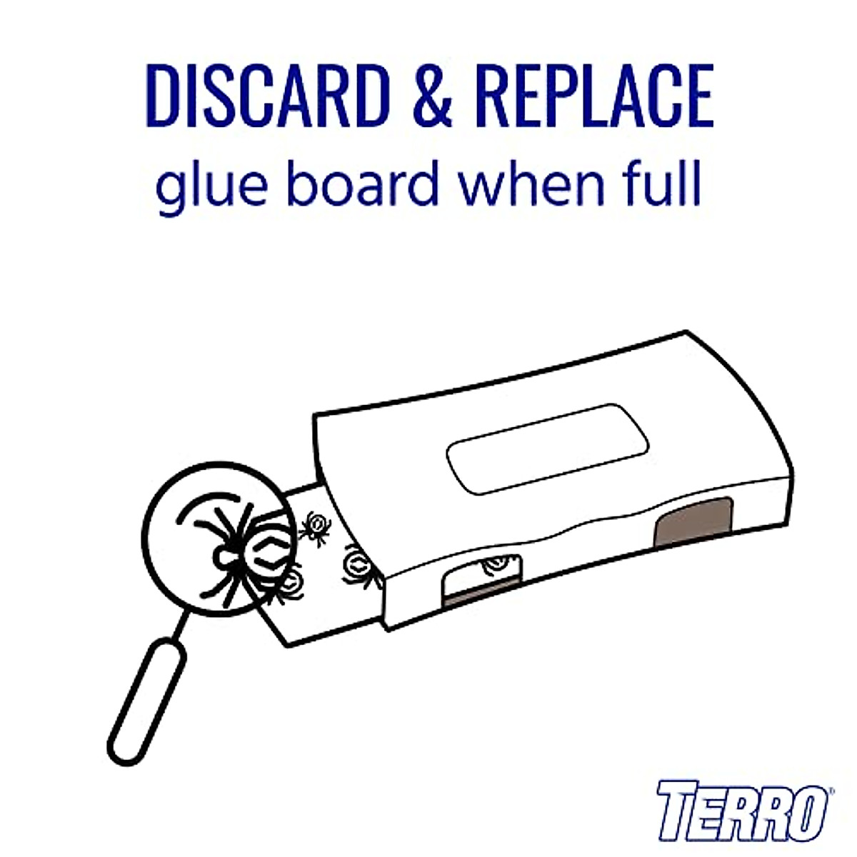 TERRO T3220 Refillable Spider & Insect Trap Attracts Pests with Hydro-tech Lure – Includes 2 Traps & 8 Glue Boards , Brown