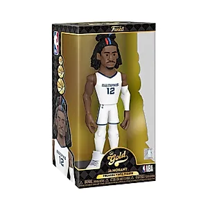 Funko Gold Vinyl: NBA - Ja Morant, Memphis Grizzlies, 12 Inch Premium Vinyl Figure with Chase (Styles May Vary)