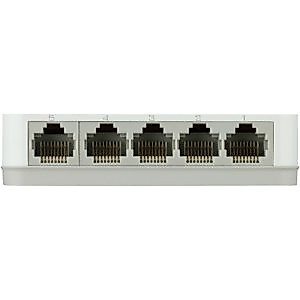 D-Link Ethernet Switch, 5 Port Unmanaged Gigabit Desktop Plug and Play Compact Design White (GO-SW-5G)