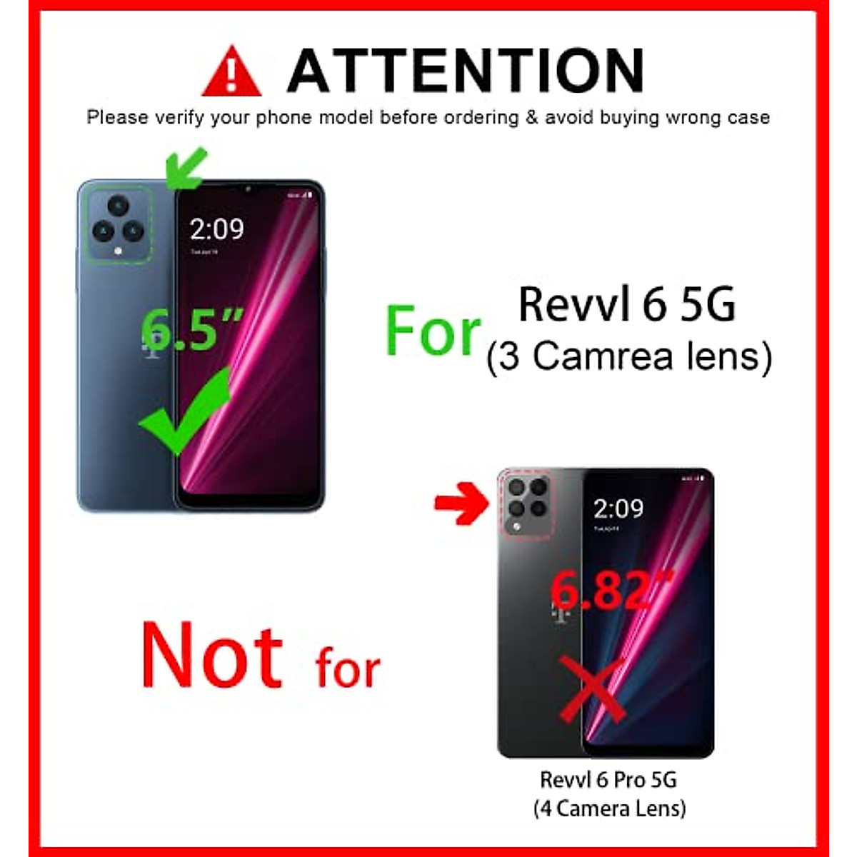 JXVM for T-Mobile Revvl 6 5g Phone Case: Tmobile Revvl6 Dual-Layer Protective Cell Phone Case - Durable Rugged Phone Cover | Military Grade Protection - TPU Matte Textured Bumper (Only for Revvl 6)