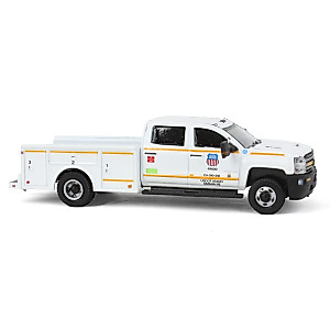 Truck 1/64 2018 Chevrolet Silverado 3500 Service Bed Pickup Union Pacific Maintenance Dually Drivers 11 46110-C