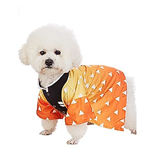 Impoosy Dog Halloween Costume Cute Pet Clothes Puppy Cosplay Shirts for Small Medium Large Dog Clothing Outfits (L,Yellow)