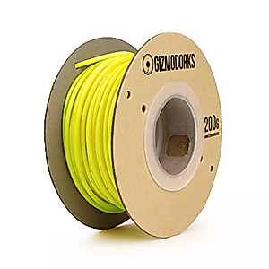 Gizmo Dorks PLA Filament 3mm (2.85mm) 200g for 3D Printing, Black Light Reactive Fluorescent Yellow